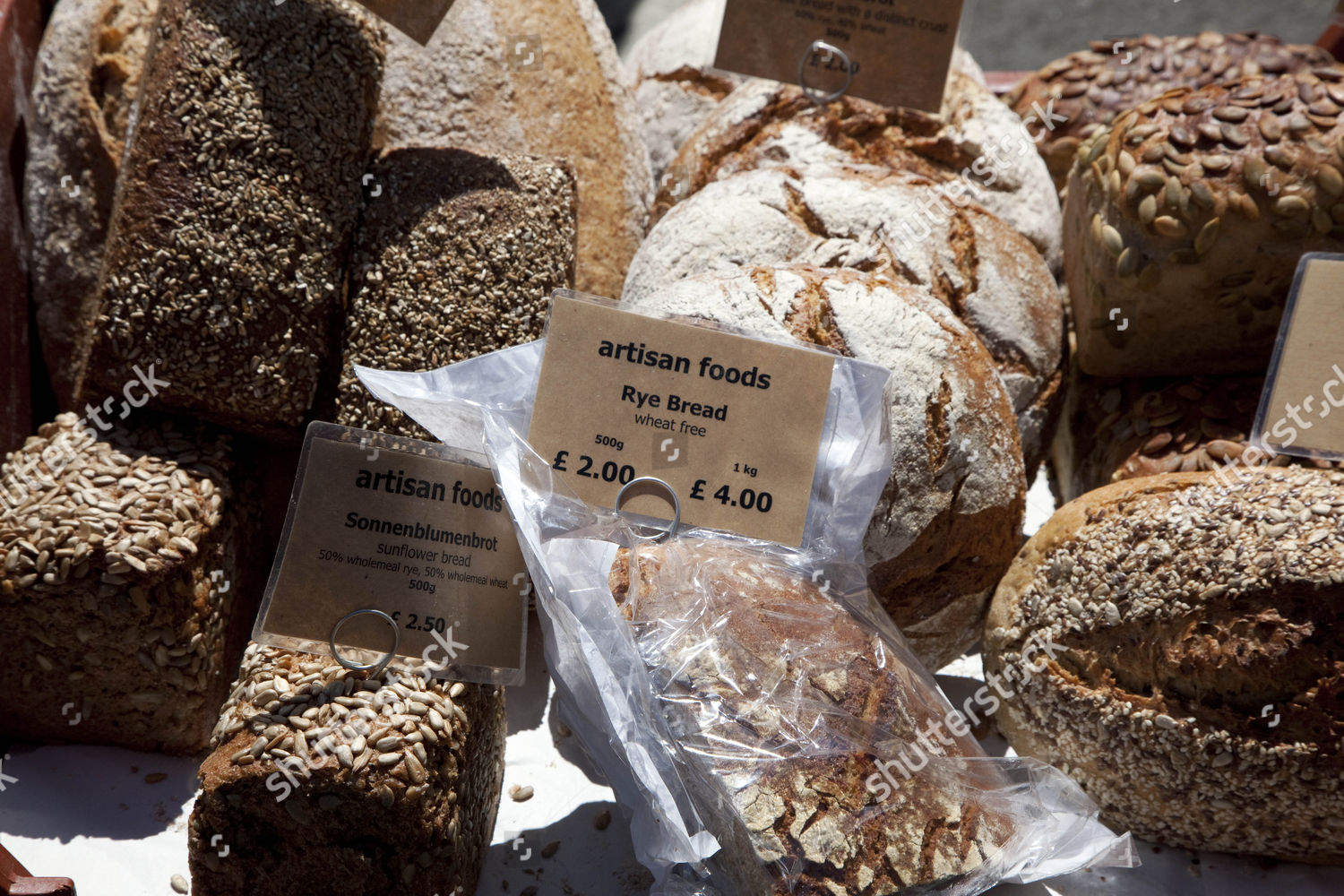 Display Loaves Farmers Market Islington London Editorial Stock Photo ...
