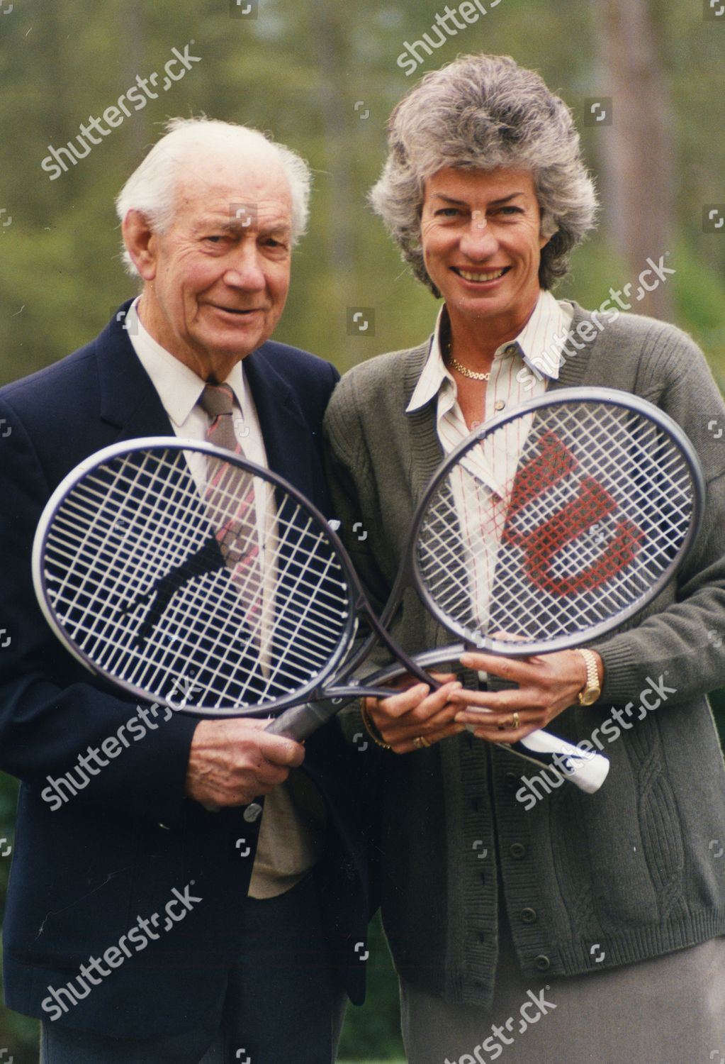 Dan Maskell Tennis Commentator Virginia Wade Editorial Stock Photo ...