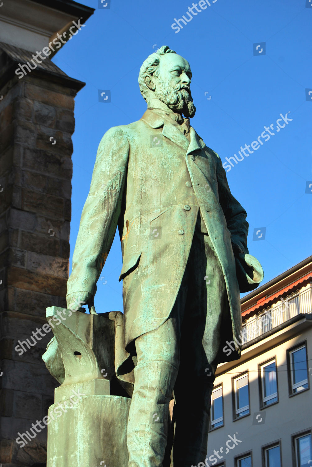 Industrialist Inventor Alfred Krupp Anvil Monument Editorial Stock ...