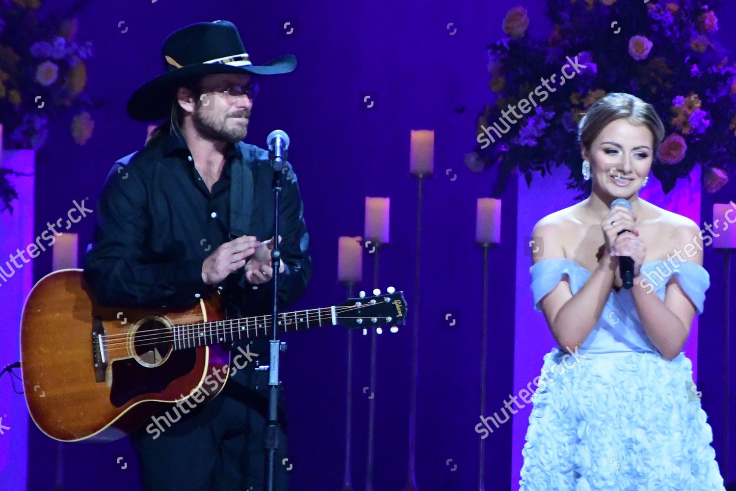 Lukas Nelson Emmy Rose Russell Cmt Editorial Stock Photo - Stock Image ...