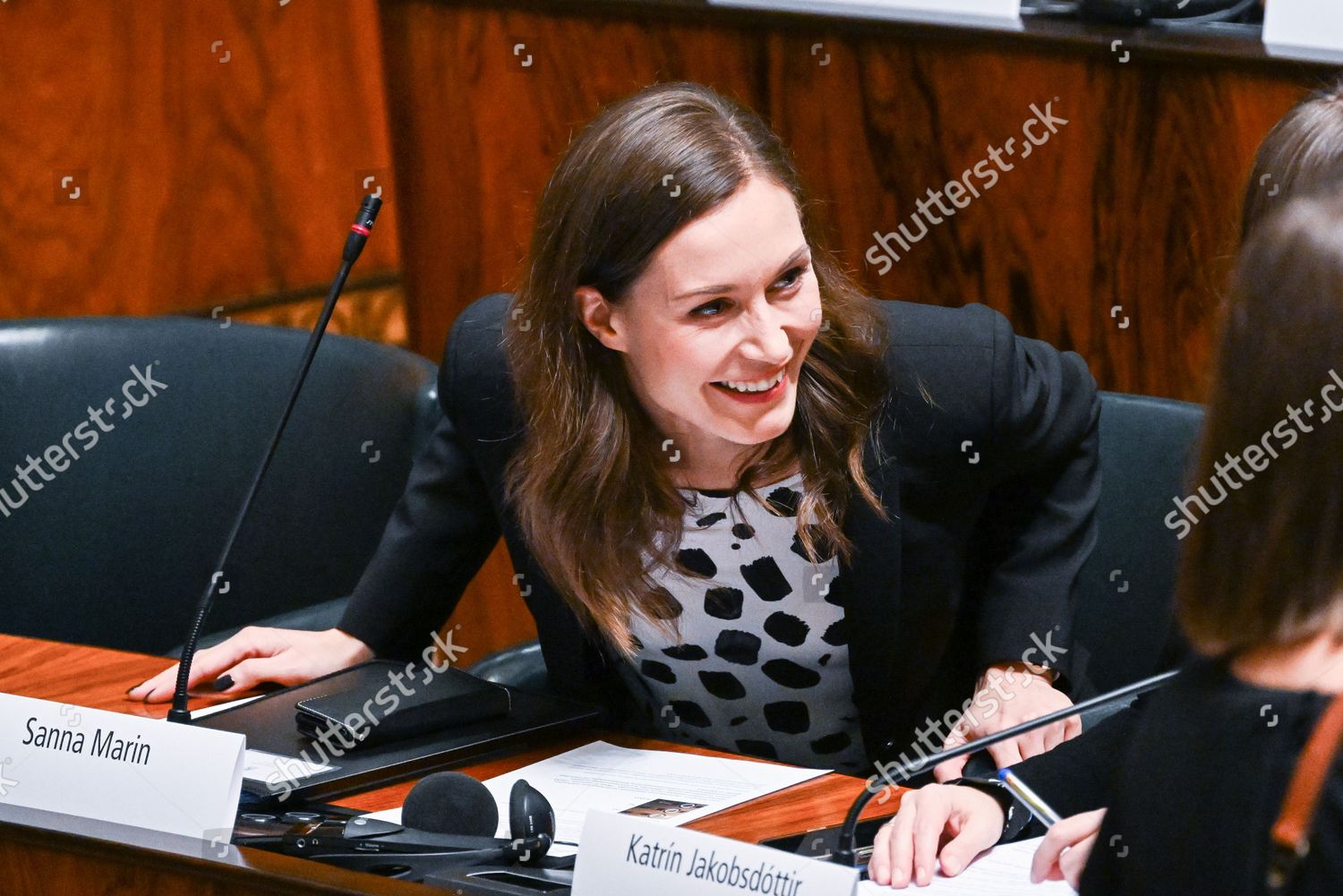 Prime Minister Finland Sanna Marin During Editorial Stock Photo - Stock ...