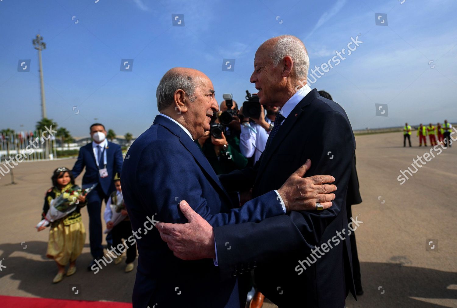 President Republic Kais Saied Arrived Algeria Editorial Stock Photo ...