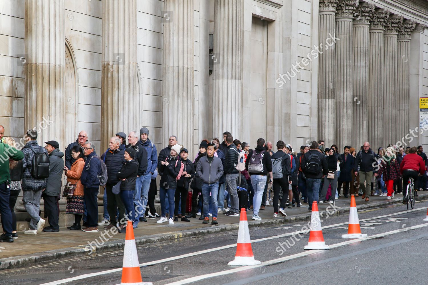 Members Public Queue Outside Bank England Editorial Stock Photo - Stock ...