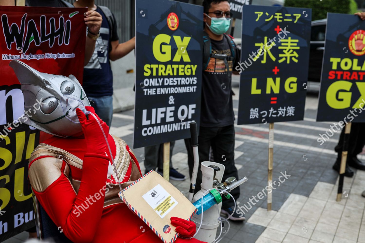 Activist Costume Depicting Japanese Superhero Ultraman Editorial Stock Photo - Stock Image ...