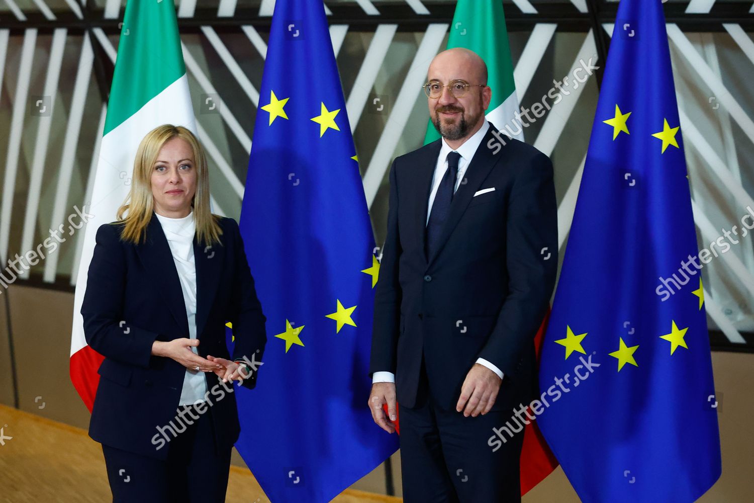 Prime Minister Italy Giorgia Meloni Welcomed Editorial Stock Photo ...