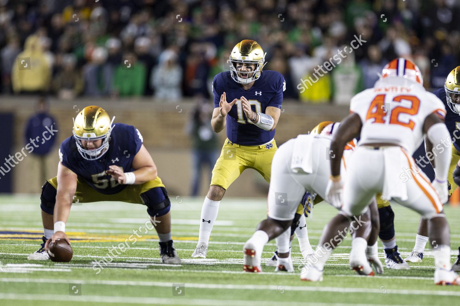 Notre Dame Quarterback Drew Pyne 10 Editorial Stock Photo - Stock Image ...