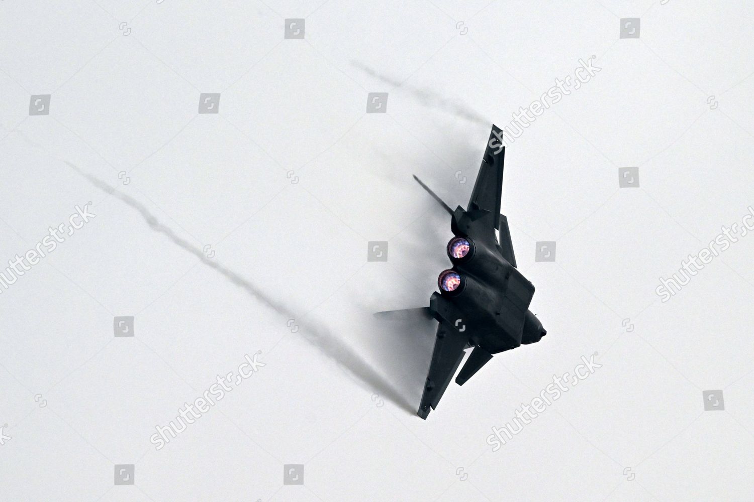 J20 Stealth Fighter Jet Flies During Editorial Stock Photo - Stock ...