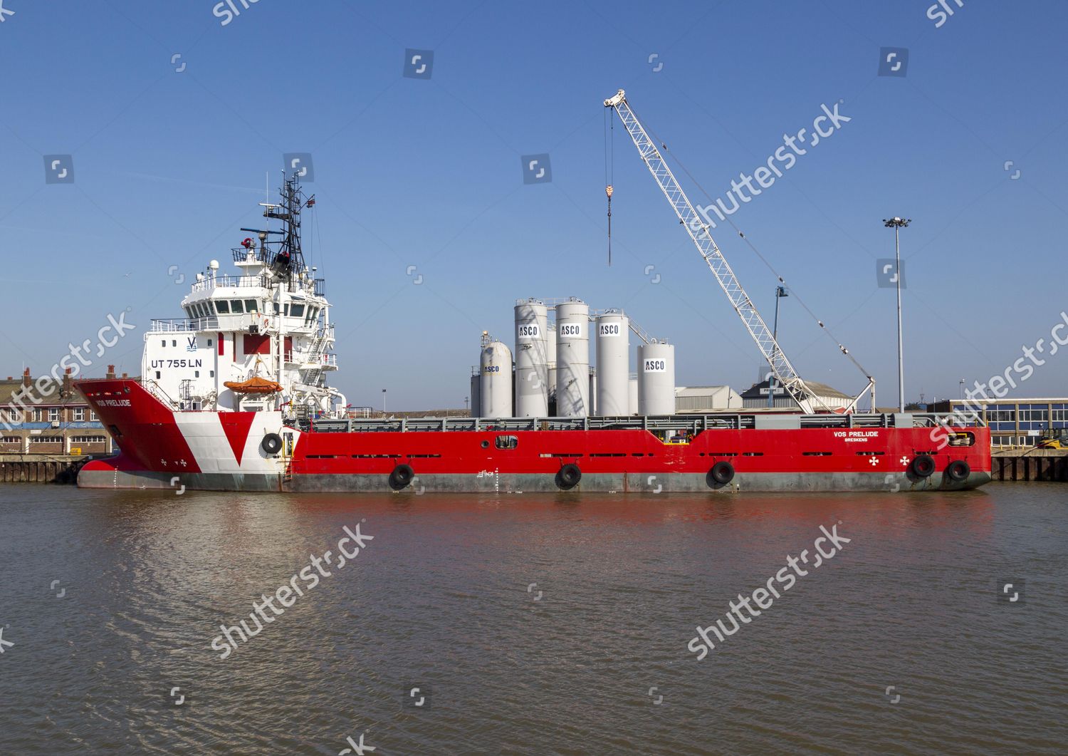 Vos Prelude Offshore Supply Ship River Editorial Stock Photo - Stock ...