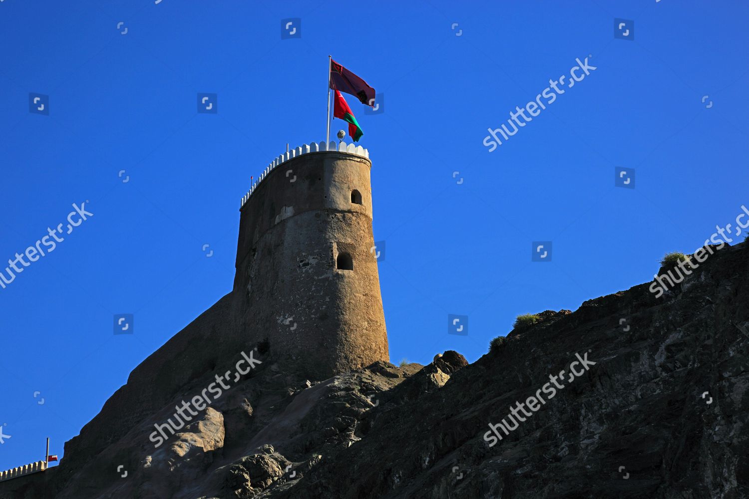 Fort Mirani Defence Defence Tower Muscat Editorial Stock Photo - Stock ...