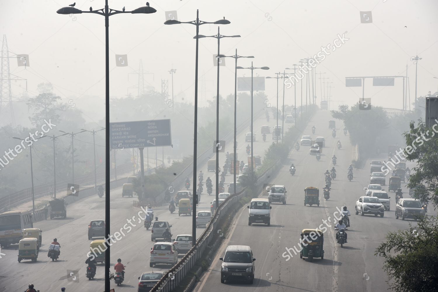 Smogy Weather Geeta Colony On November Editorial Stock Photo - Stock ...