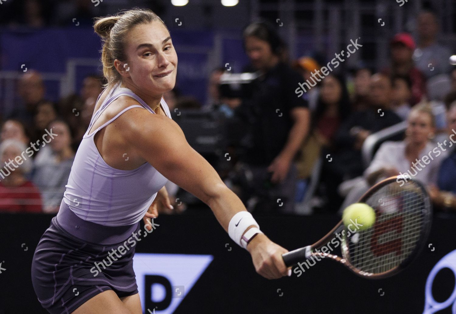 Aryna Sabalenka Belarus Hits Return Caroline Editorial Stock Photo ...