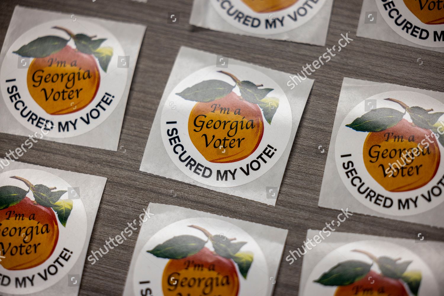 Georgia Voted Stickers Seen Precincts On Editorial Stock Photo - Stock ...
