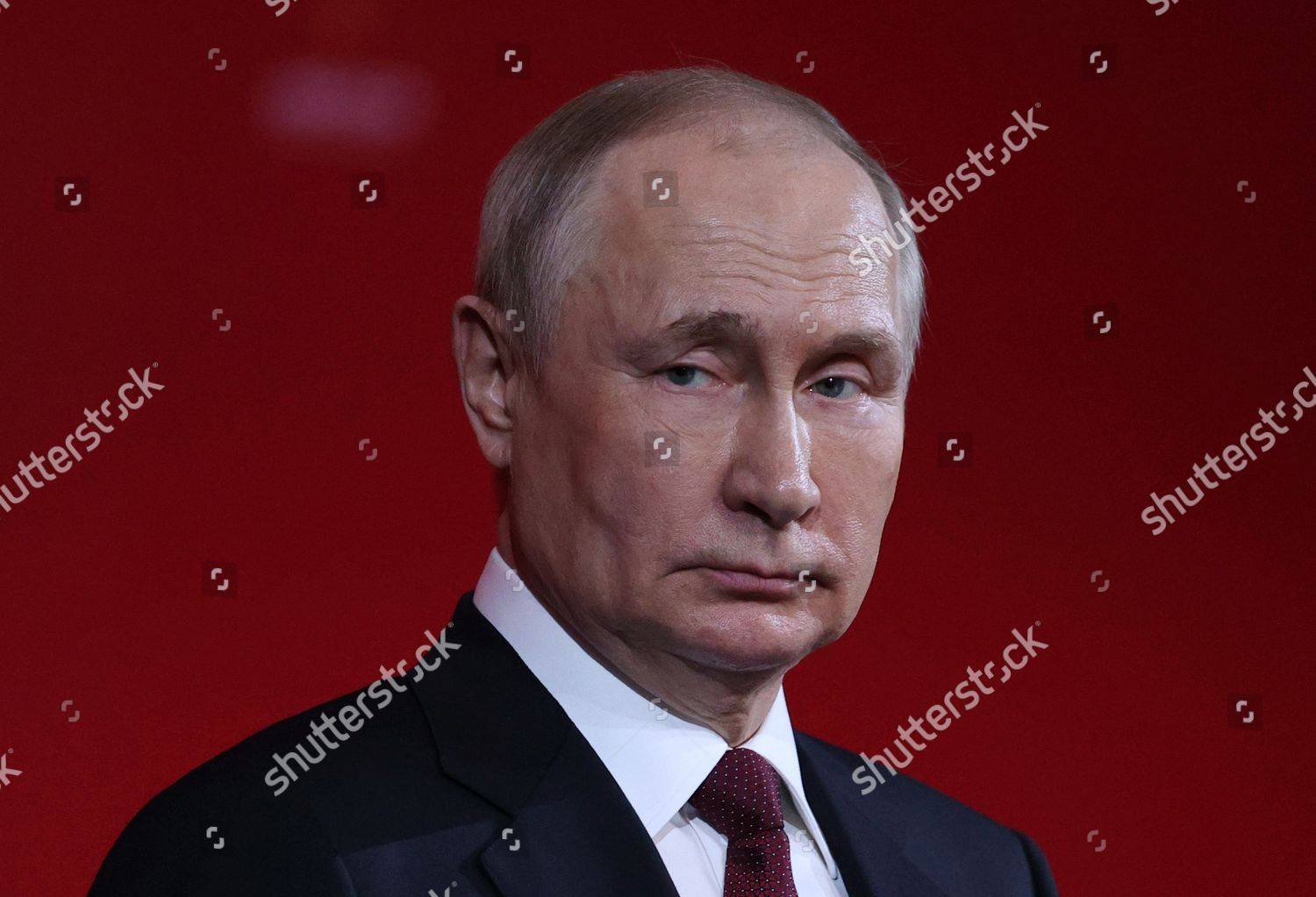 Russian President Vladimir Putin Delivers Speech Editorial Stock Photo ...