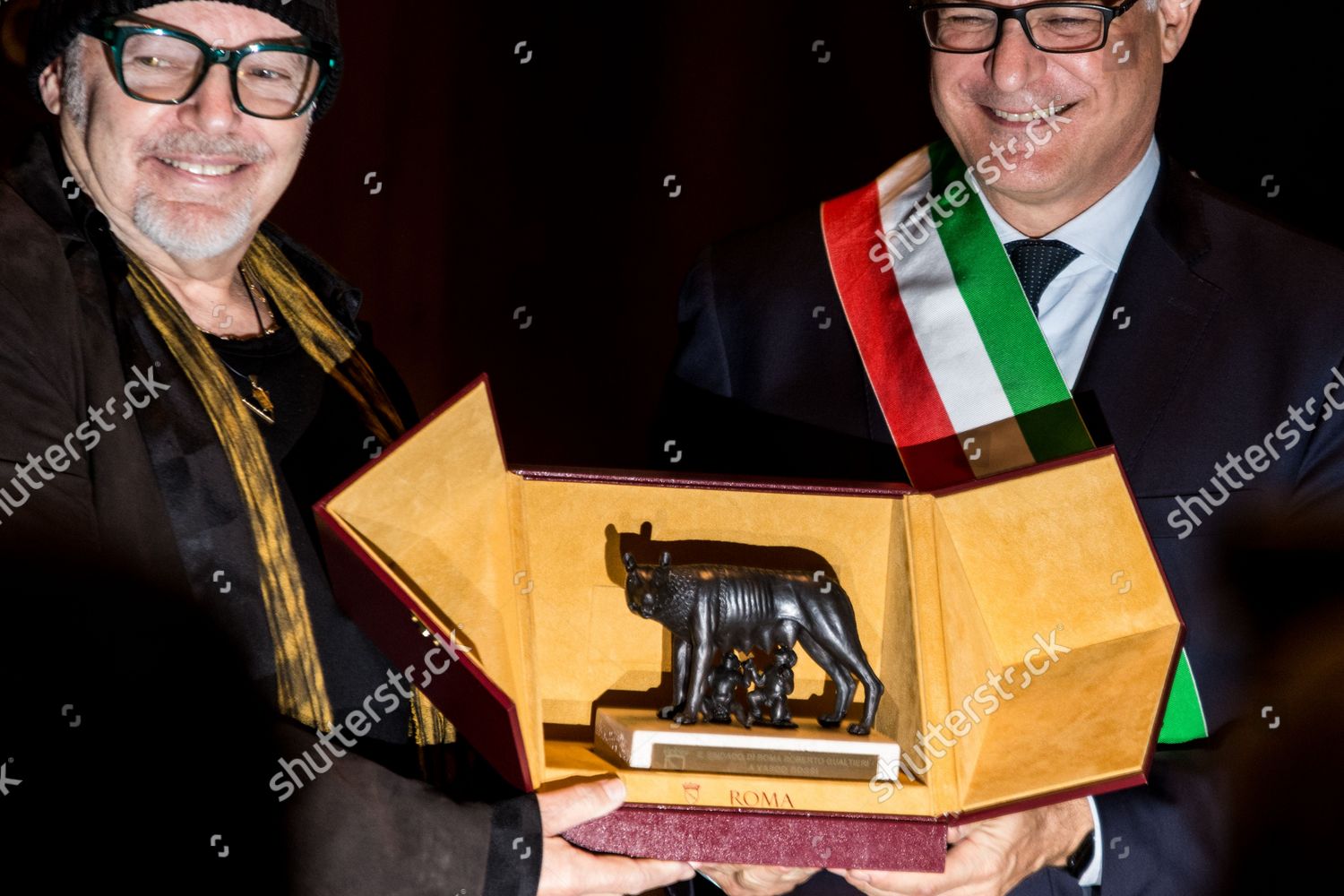 Italian Singer Vasco Rossi Received Lupa Editorial Stock Photo - Stock ...