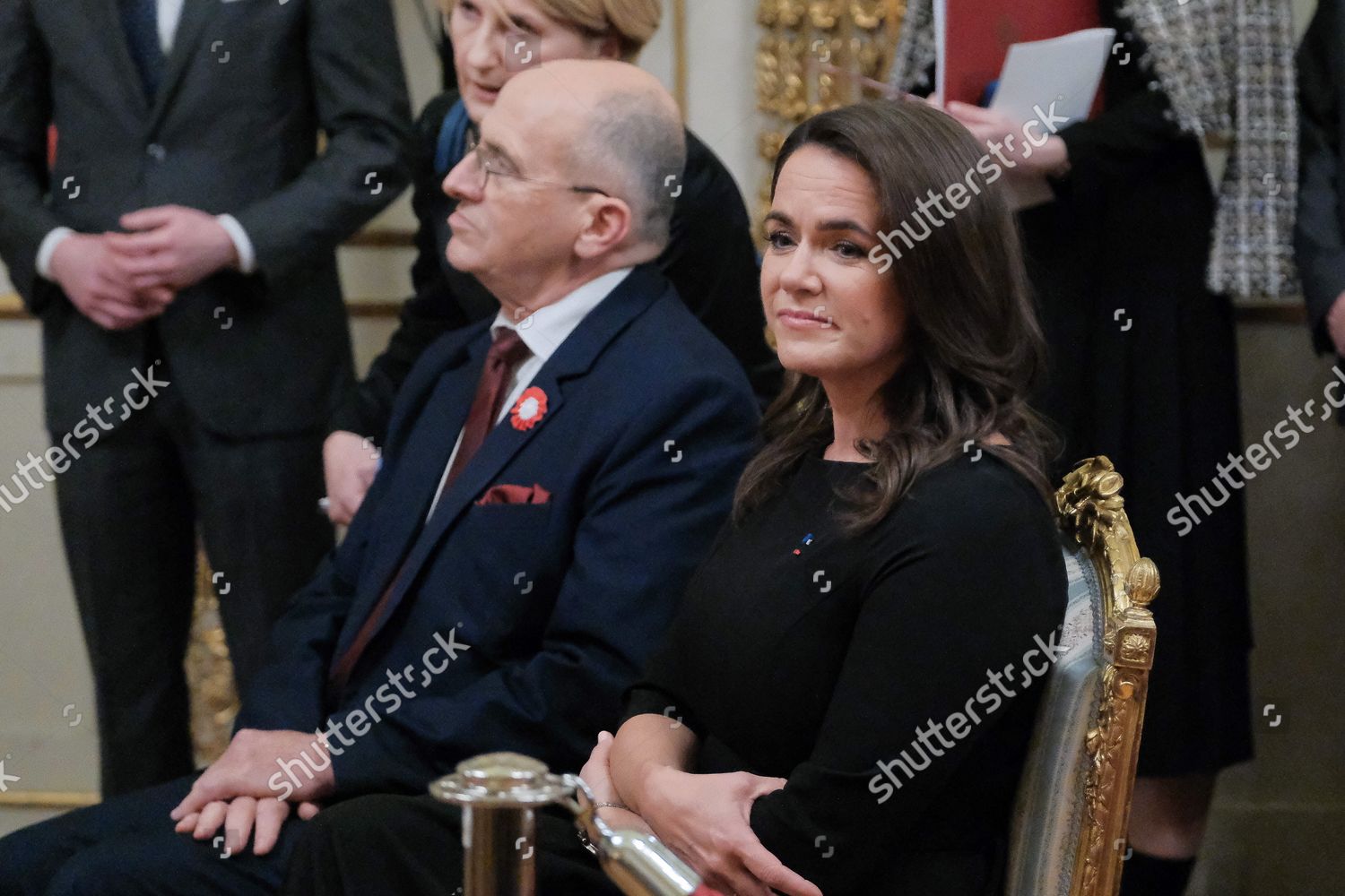Hungarian President Katalin Novak R Polish Editorial Stock Photo ...