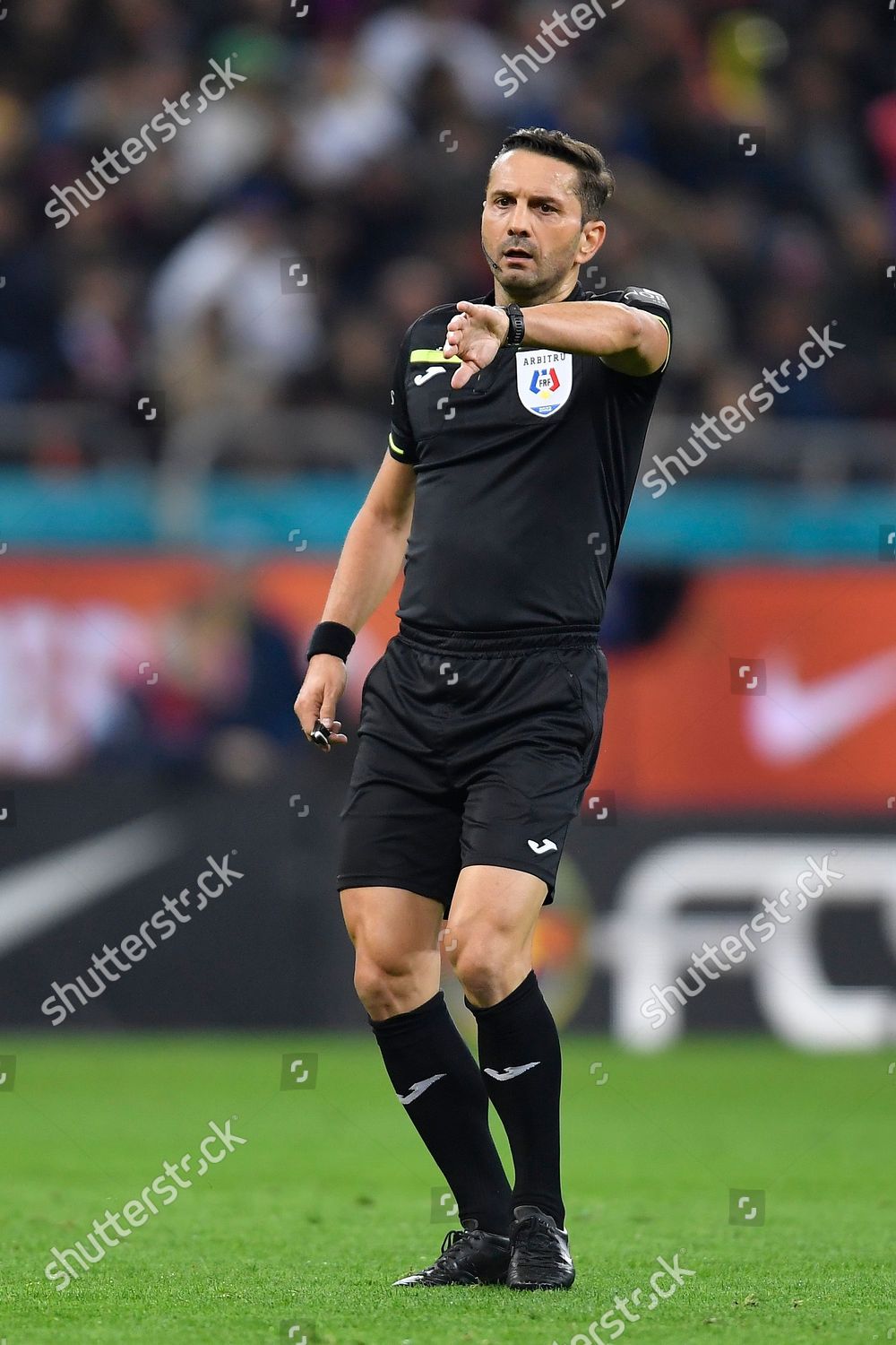 Referee Sebastian Coltescu Action During Game Editorial Stock Photo ...
