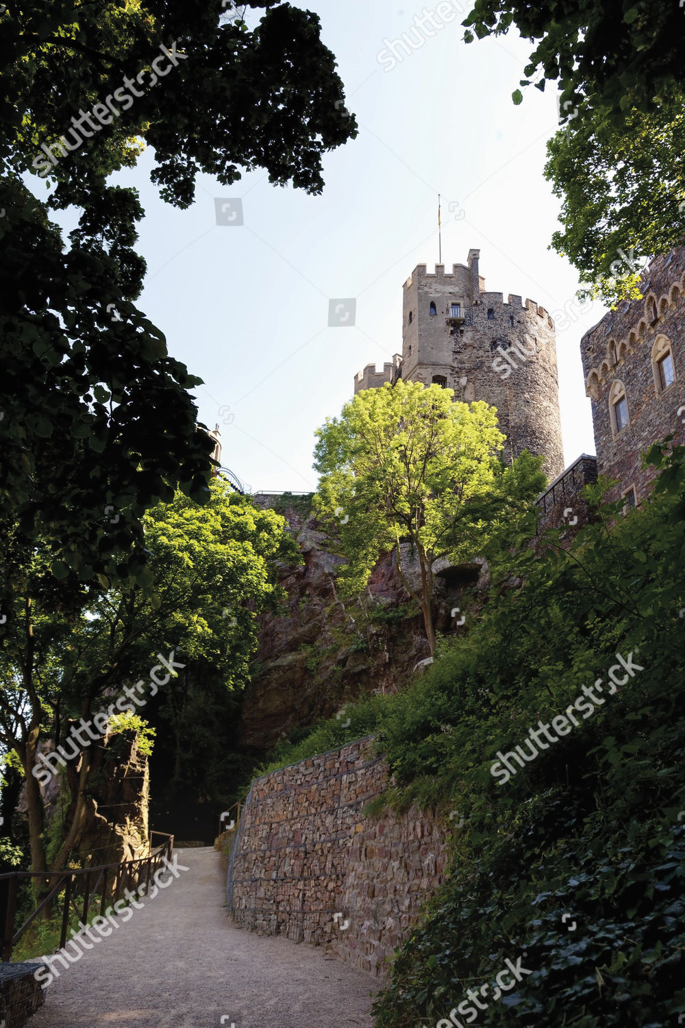 Burg Rheinstein Castle Trechtingshausen Unesco World Editorial Stock ...