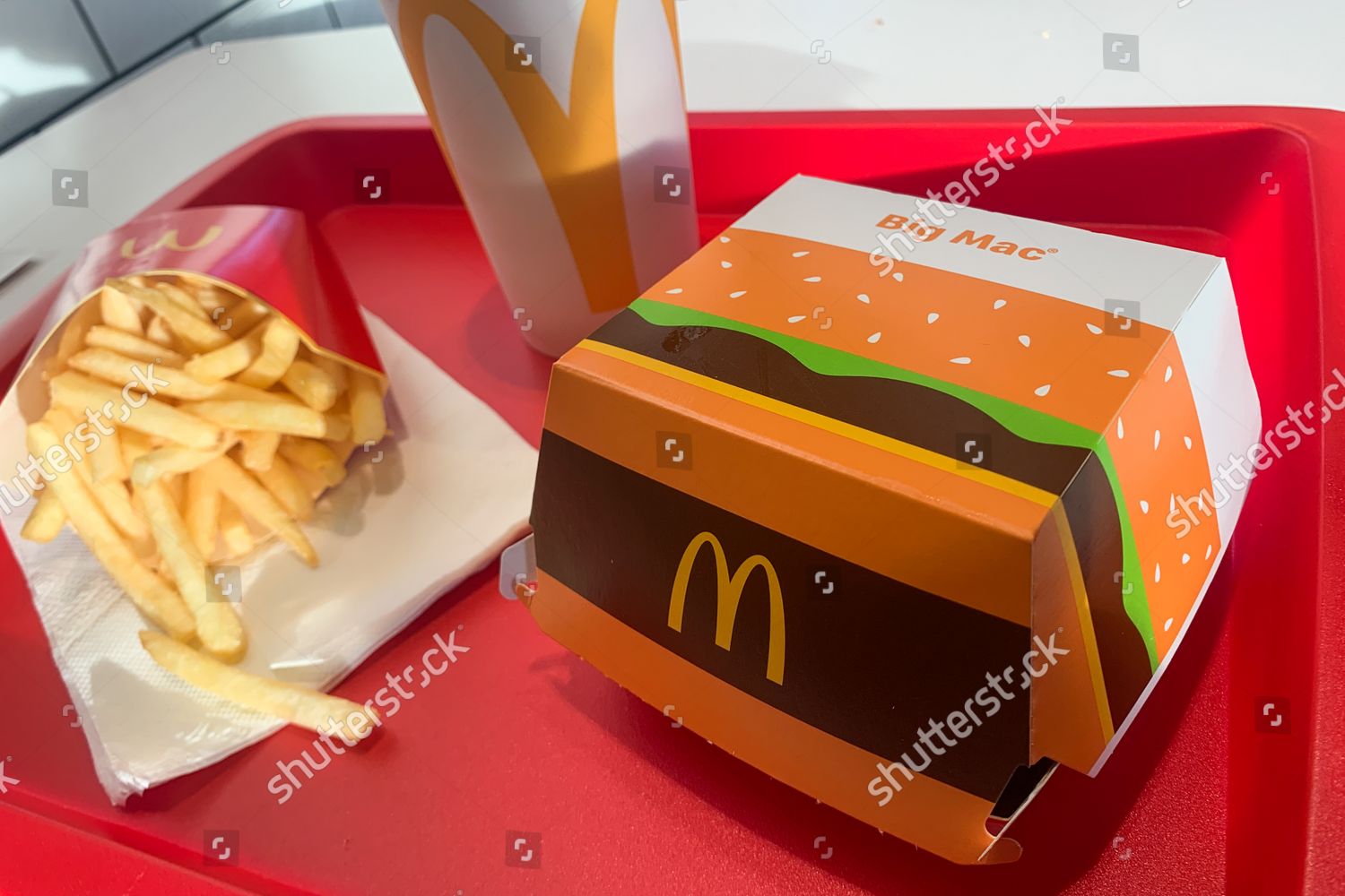 Tray Big Mac French Fries Cocacola Editorial Stock Photo - Stock Image ...