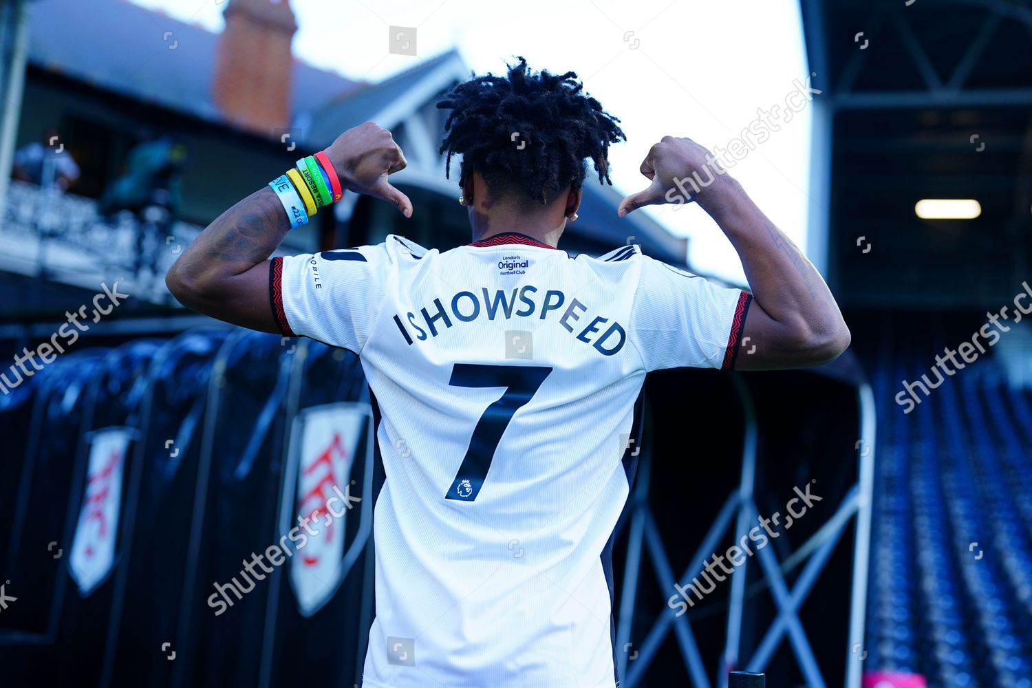 Ishowspeed Poses Photos Fulham Shirt Editorial Stock Photo - Stock ...