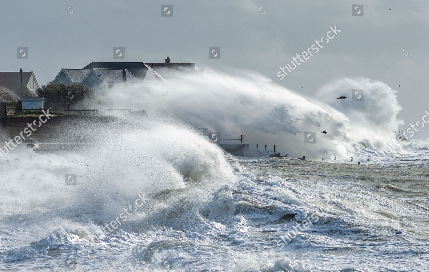 Stormy English Channel Selsey West Sussex Editorial Stock Photo - Stock ...
