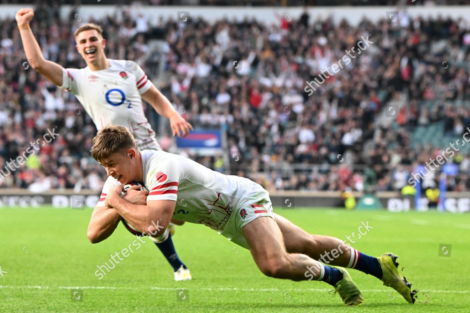 Guy Porter England Scores Try Twickenham Editorial Stock Photo - Stock ...