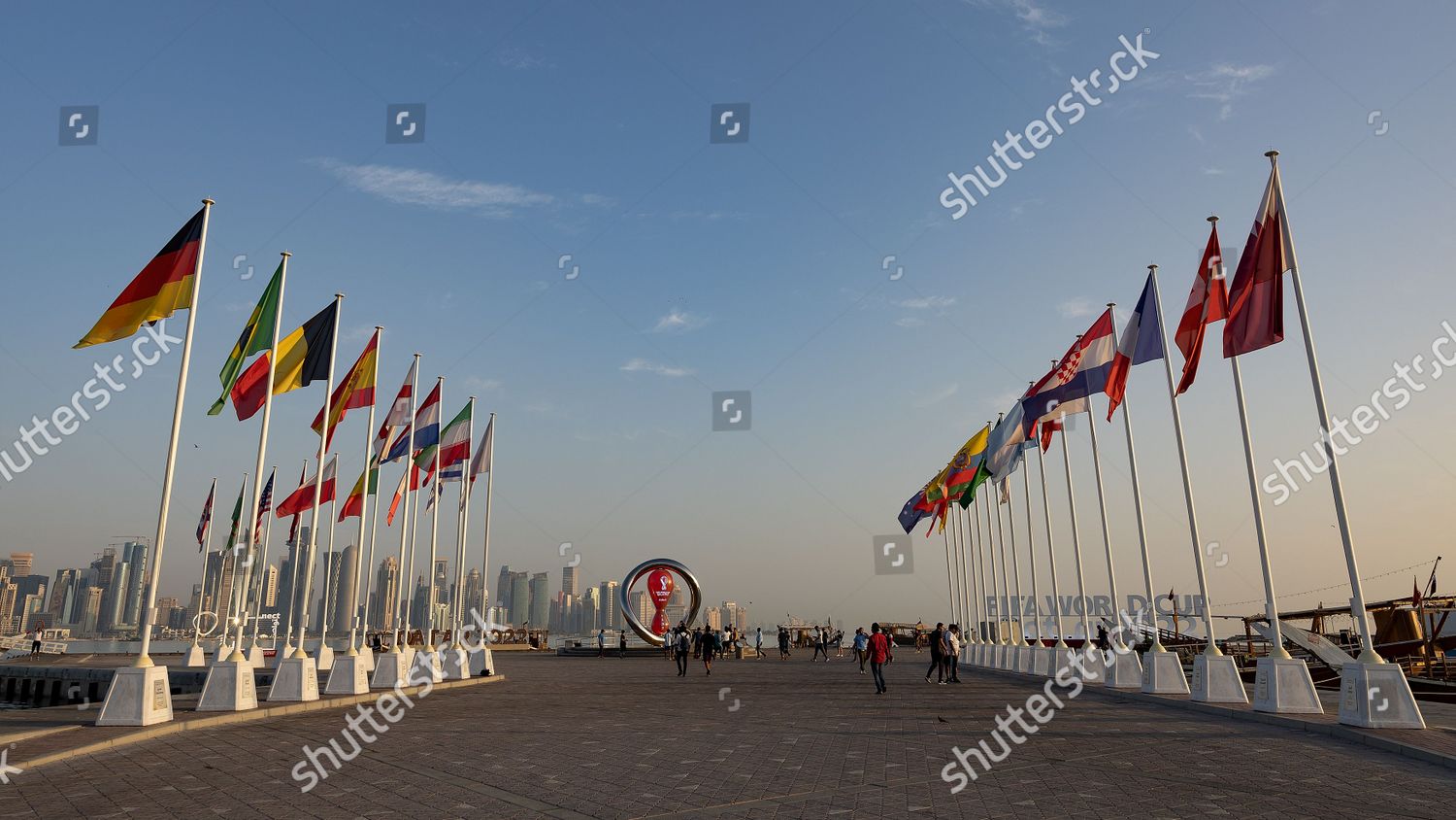 People Visit Flags Countdown Clock Fifa Editorial Stock Photo - Stock ...