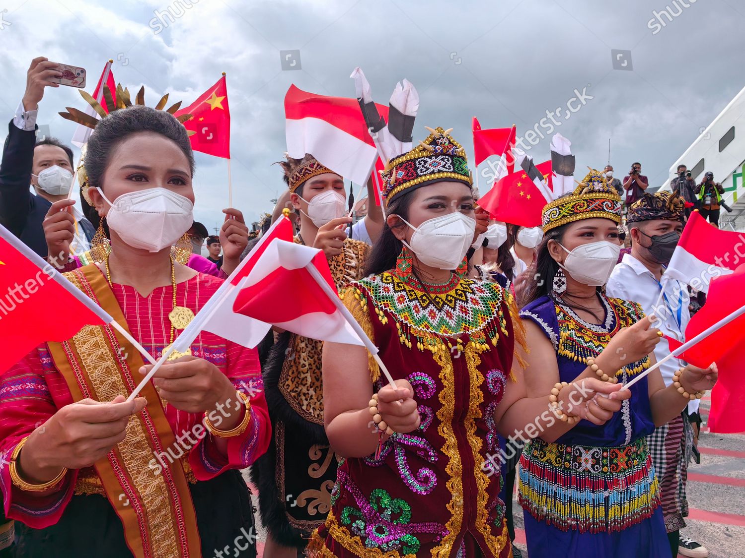 People Welcome Chinese President Xi Jinping Editorial Stock Photo ...