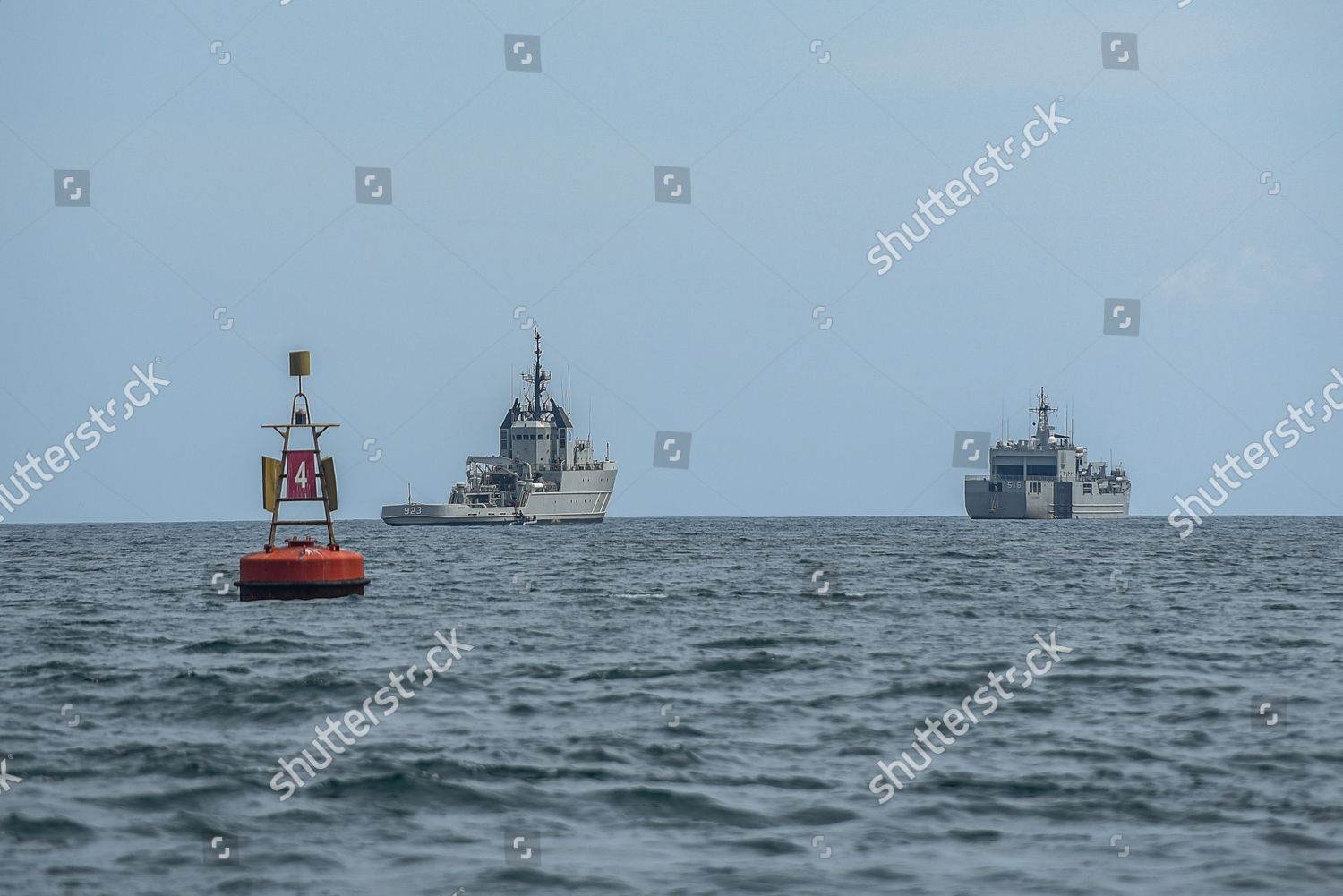 Indonesian Navy Ships Performs Security Patrol Editorial Stock Photo ...