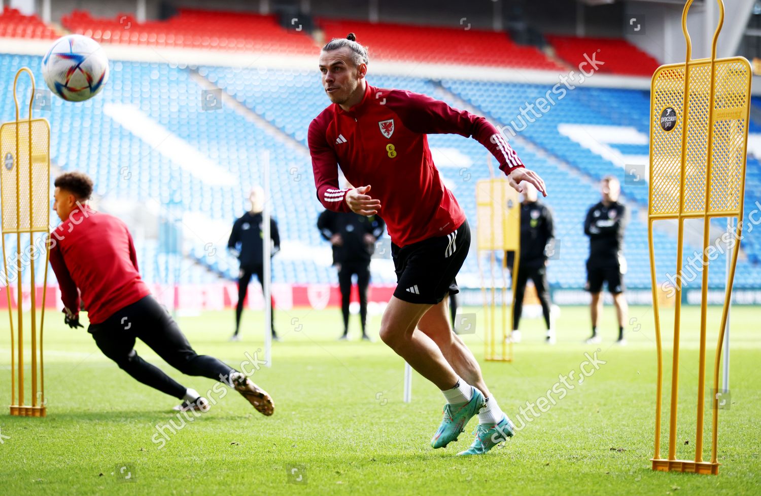 Gareth Bales Wales During Training Session Editorial Stock Photo ...