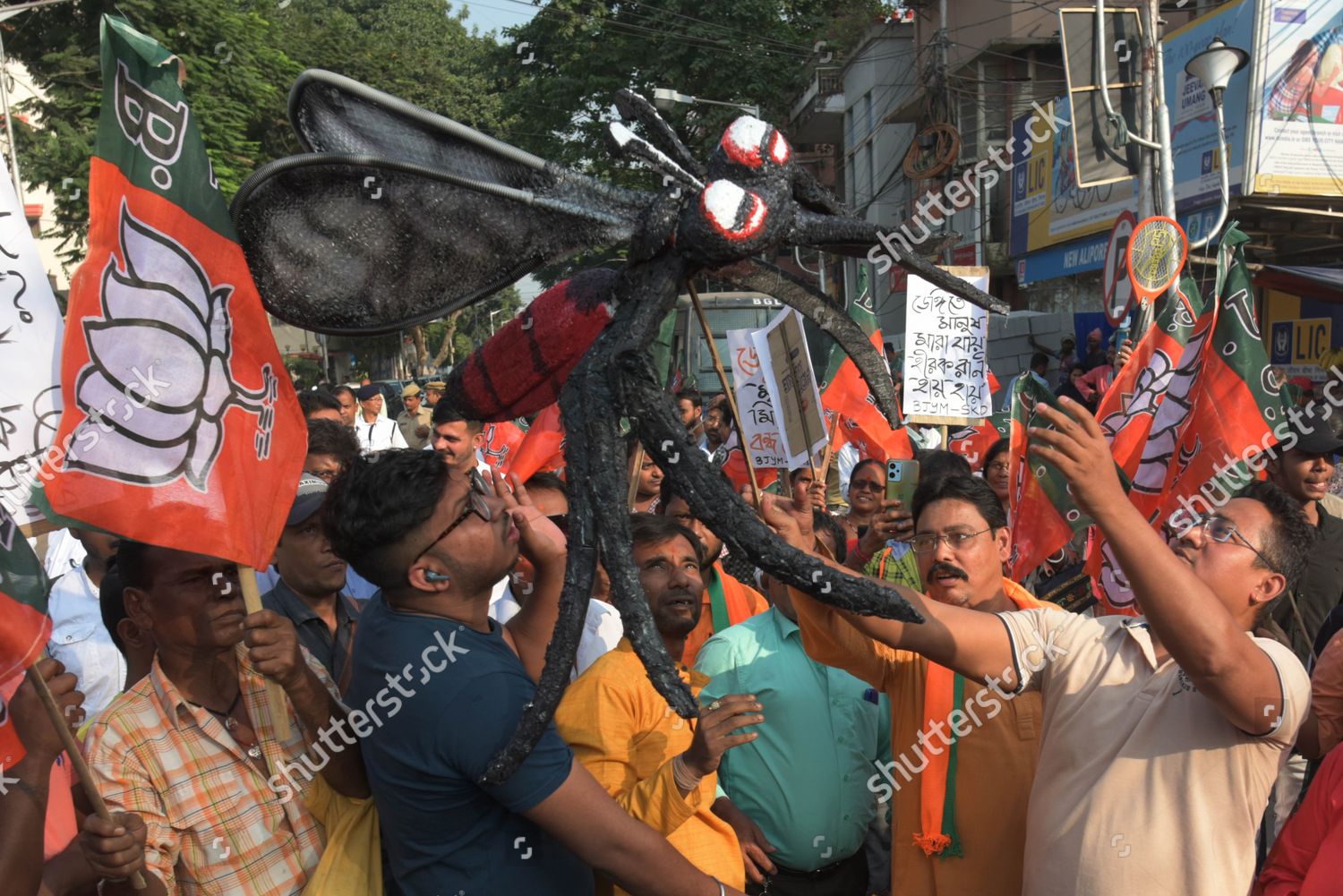 Bharatiya Janata Yuva Morcha Bjym Members Editorial Stock Photo - Stock ...