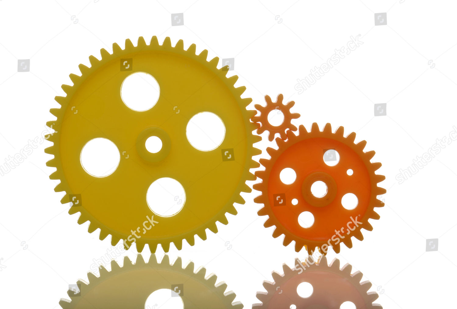 Yellow Orange Cog Wheels Symbolic Editorial Stock Photo - Stock Image ...