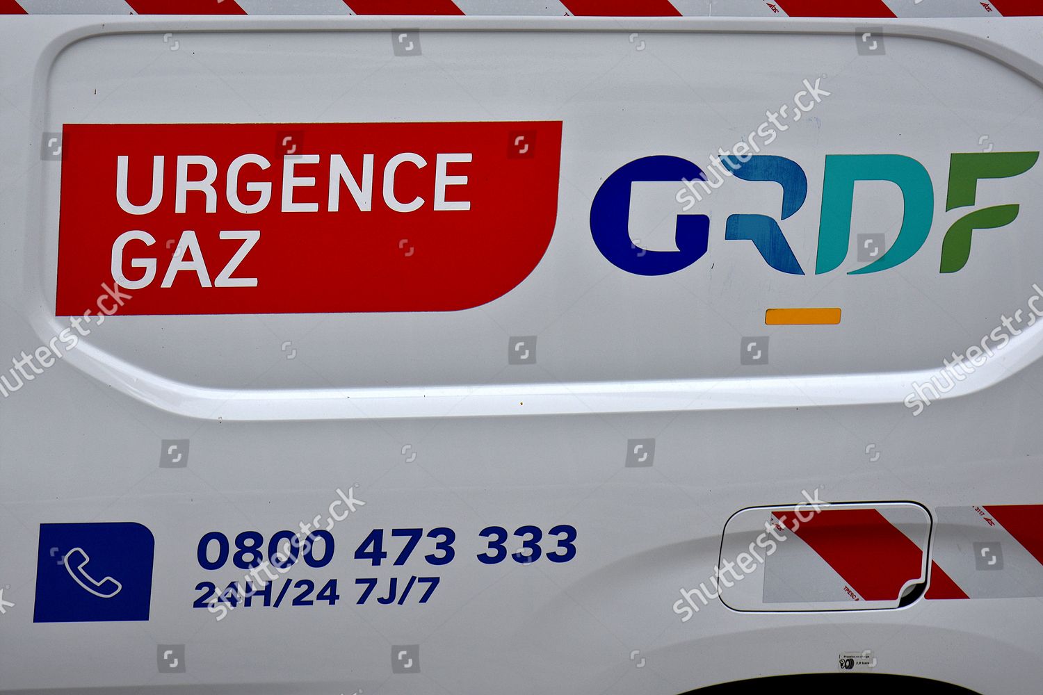 Gaz Distribution France Grdf Emergency Vehicle Editorial Stock Photo - Stock Image | Shutterstock