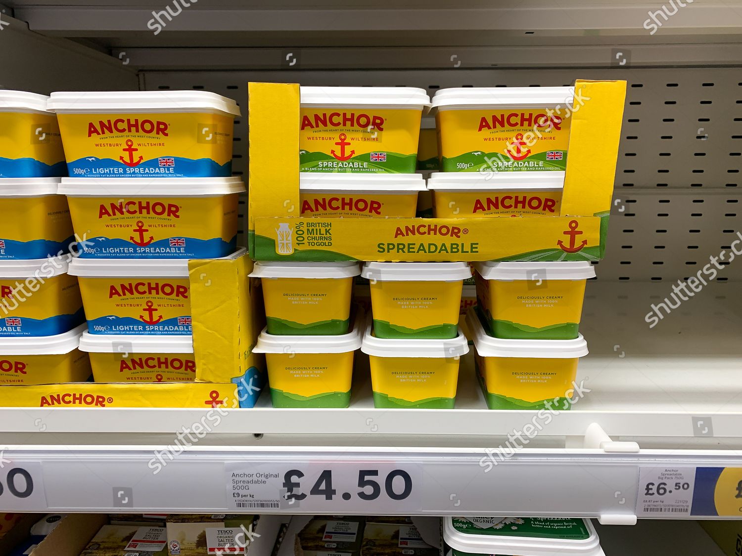 Anchor Spreadable Butter Reported Have Risen Editorial Stock Photo ...