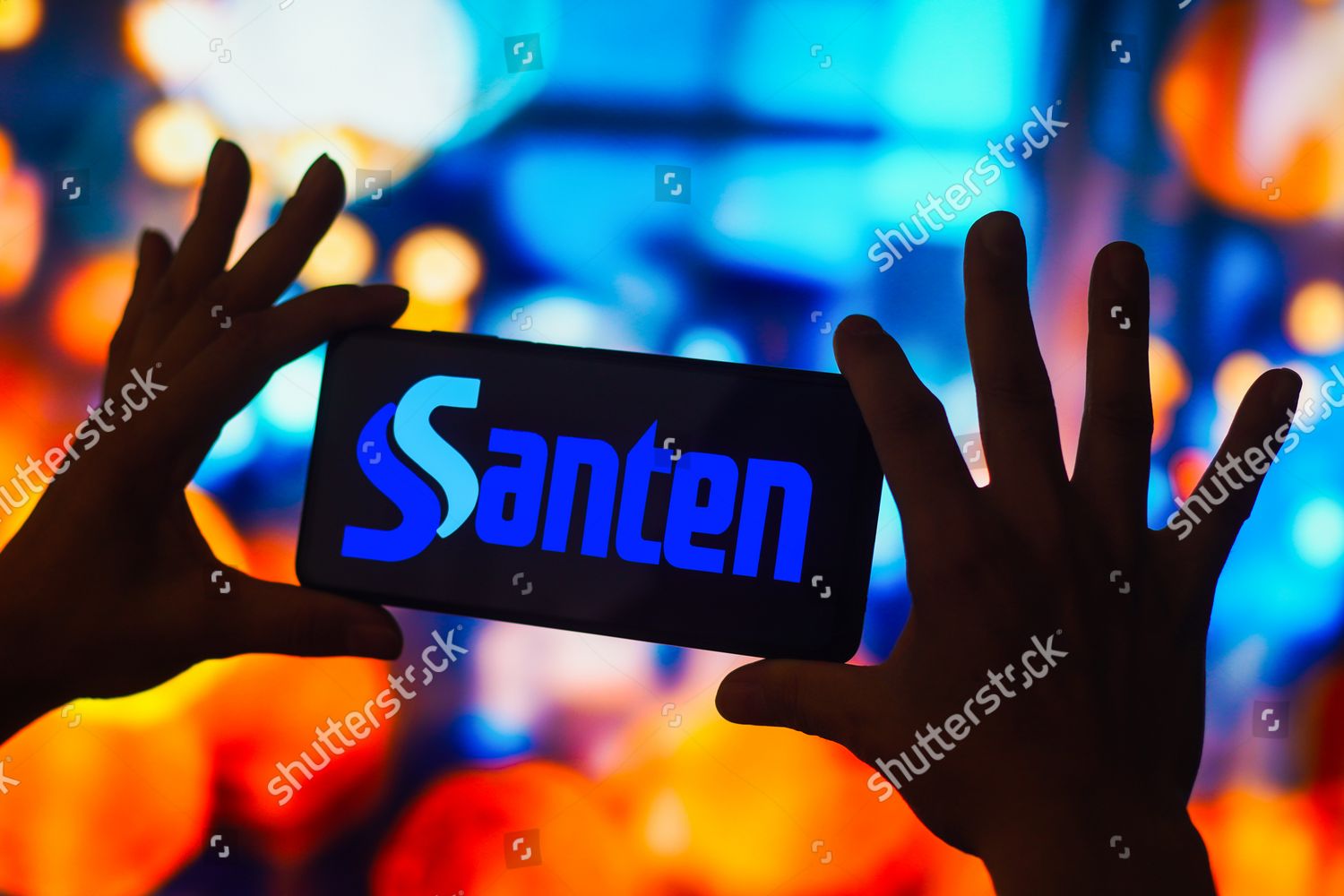 This Photo Illustration Santen Pharmaceutical Logo Editorial Stock ...