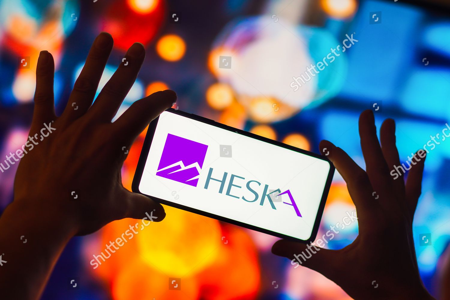 This Photo Illustration Heska Corporation Logo Editorial Stock Photo ...