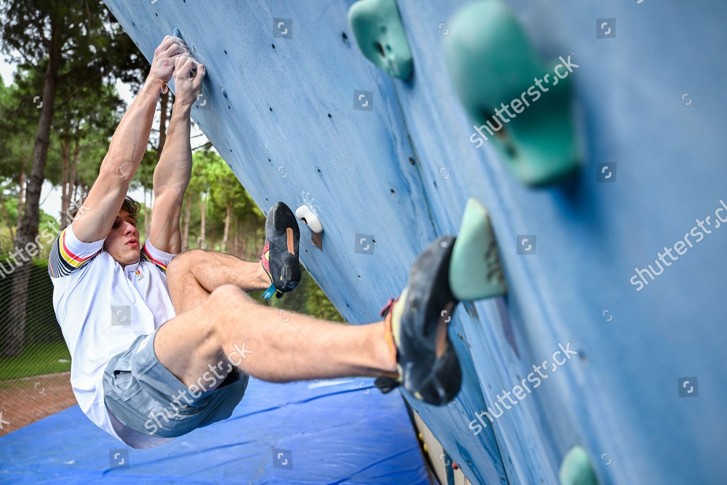 Belgian Climber Nicolas Collin Pictured Action Editorial Stock Photo ...