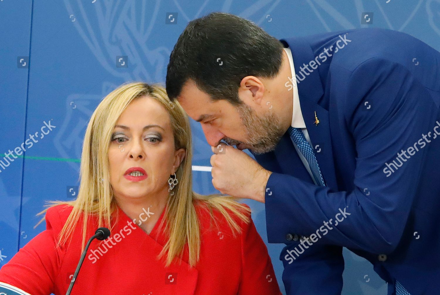 Giorgia Meloni Matteo Salvini Editorial Stock Photo - Stock Image ...