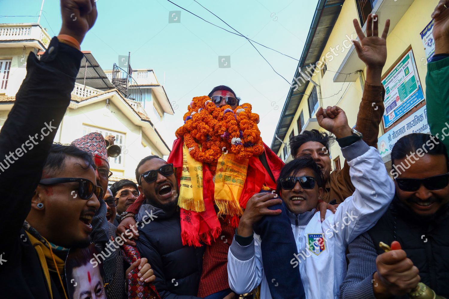 Biraj Bhakta Shresta Candidate Rastriya Swatantra Editorial Stock Photo ...