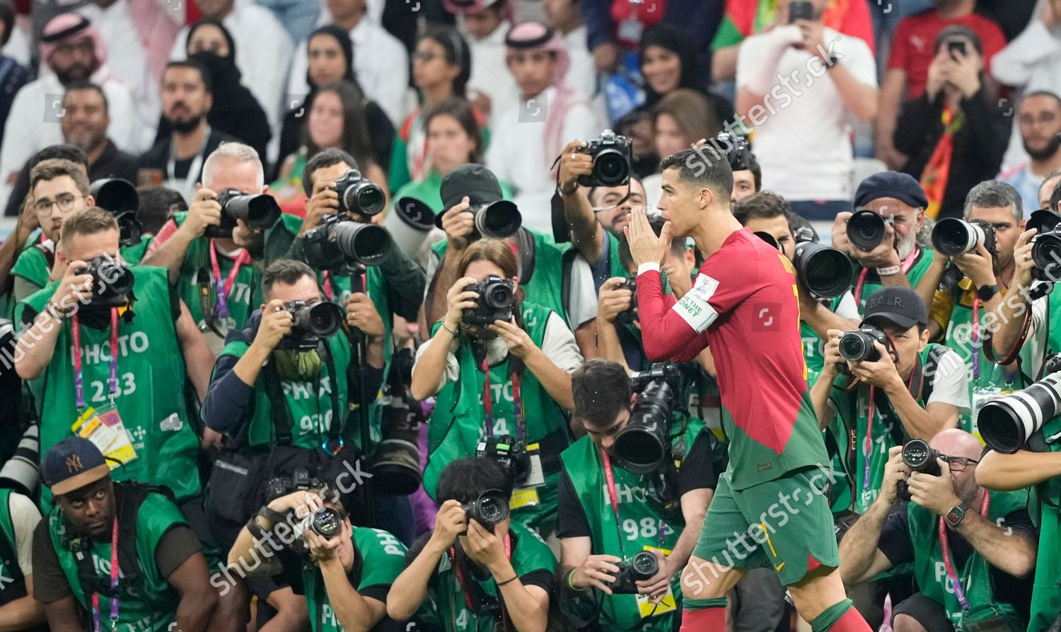 Cristiano Ronaldo Portugal Walks Past Photographers Editorial Stock ...