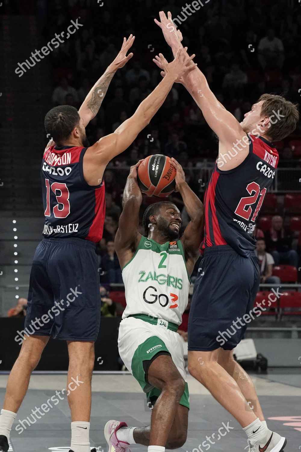 Zalgiris Keenan Evans C Action Against Editorial Stock Photo - Stock ...