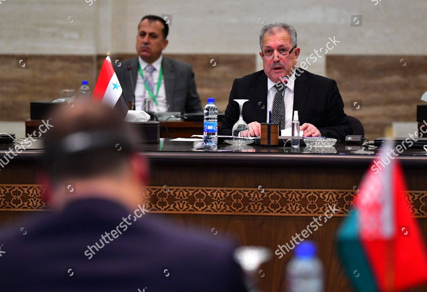 Syrian Prime Minister Hussein Arnous 1st Editorial Stock Photo - Stock ...