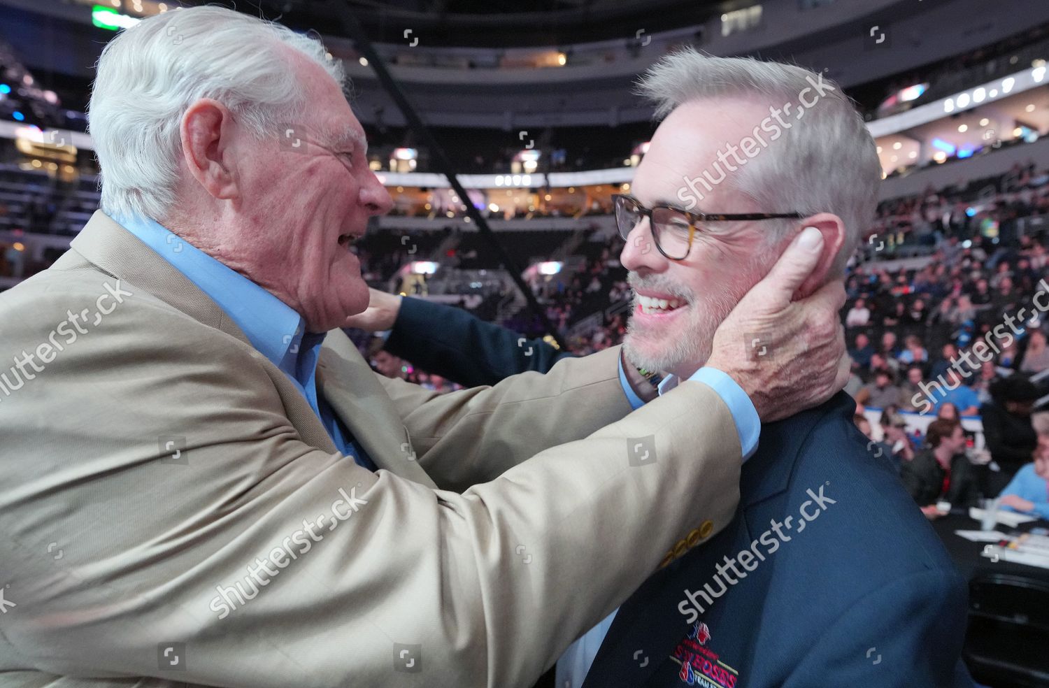 Espn Broadcaster Joe Buck Receives Hug Editorial Stock Photo - Stock ...