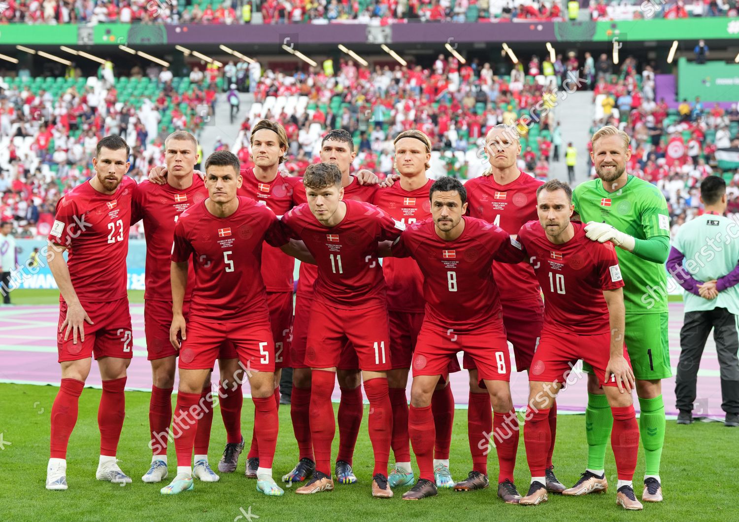 Denmark Team Group Lineup Before Fifa Editorial Stock Photo - Stock ...