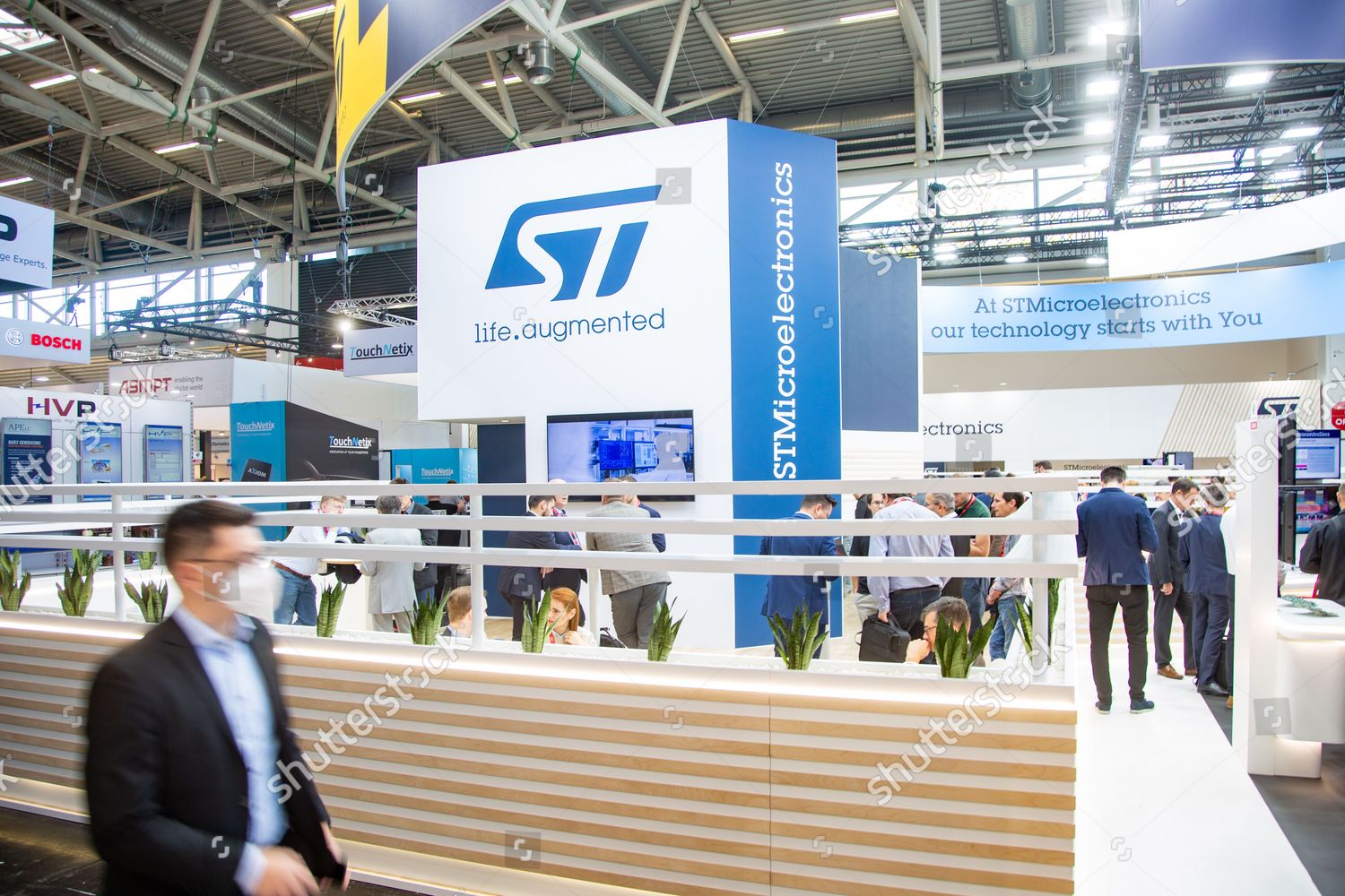 Stm Stmicroelectronics Electronicasemicon Europe Fair Worlds Editorial ...