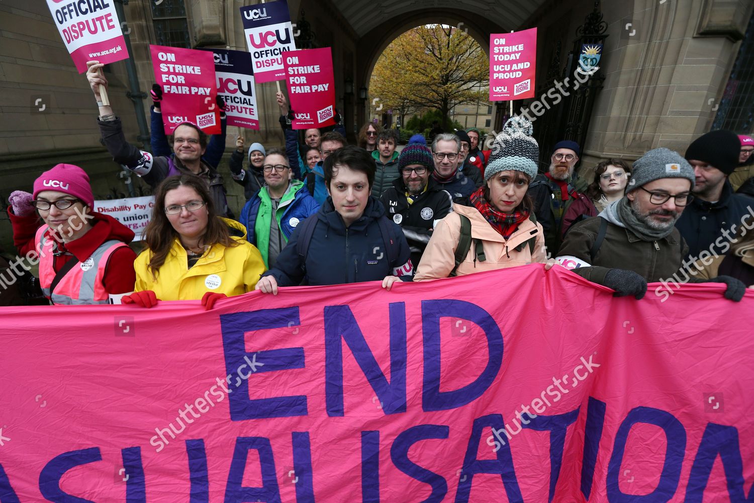 University College Union Ucu Members Picket Editorial Stock Photo ...