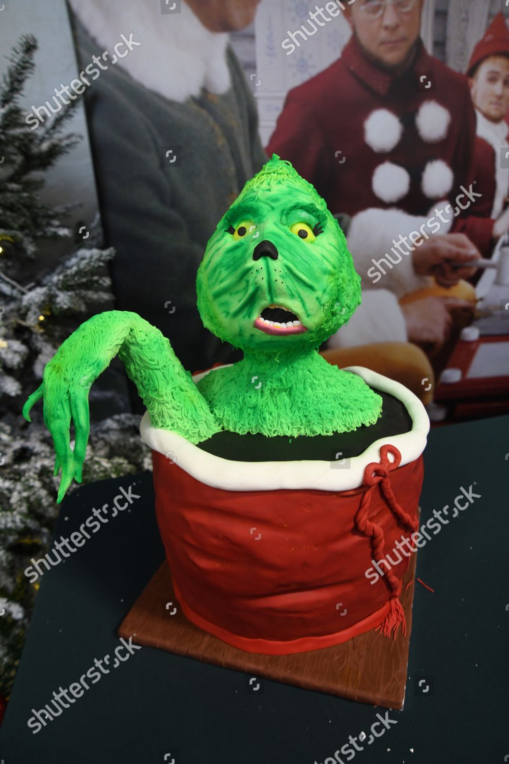Grinch Movie Inspired Cake Editorial Stock Photo - Stock Image ...