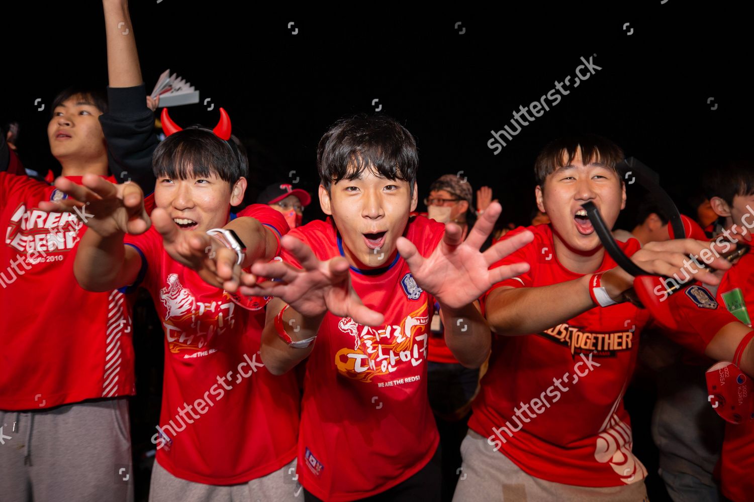 Fans React Fan Zone Seoul South Editorial Stock Photo - Stock Image ...