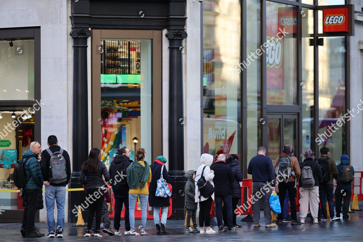 Shoppers Queue Outside Lego Store Leicester Editorial Stock Photo ...