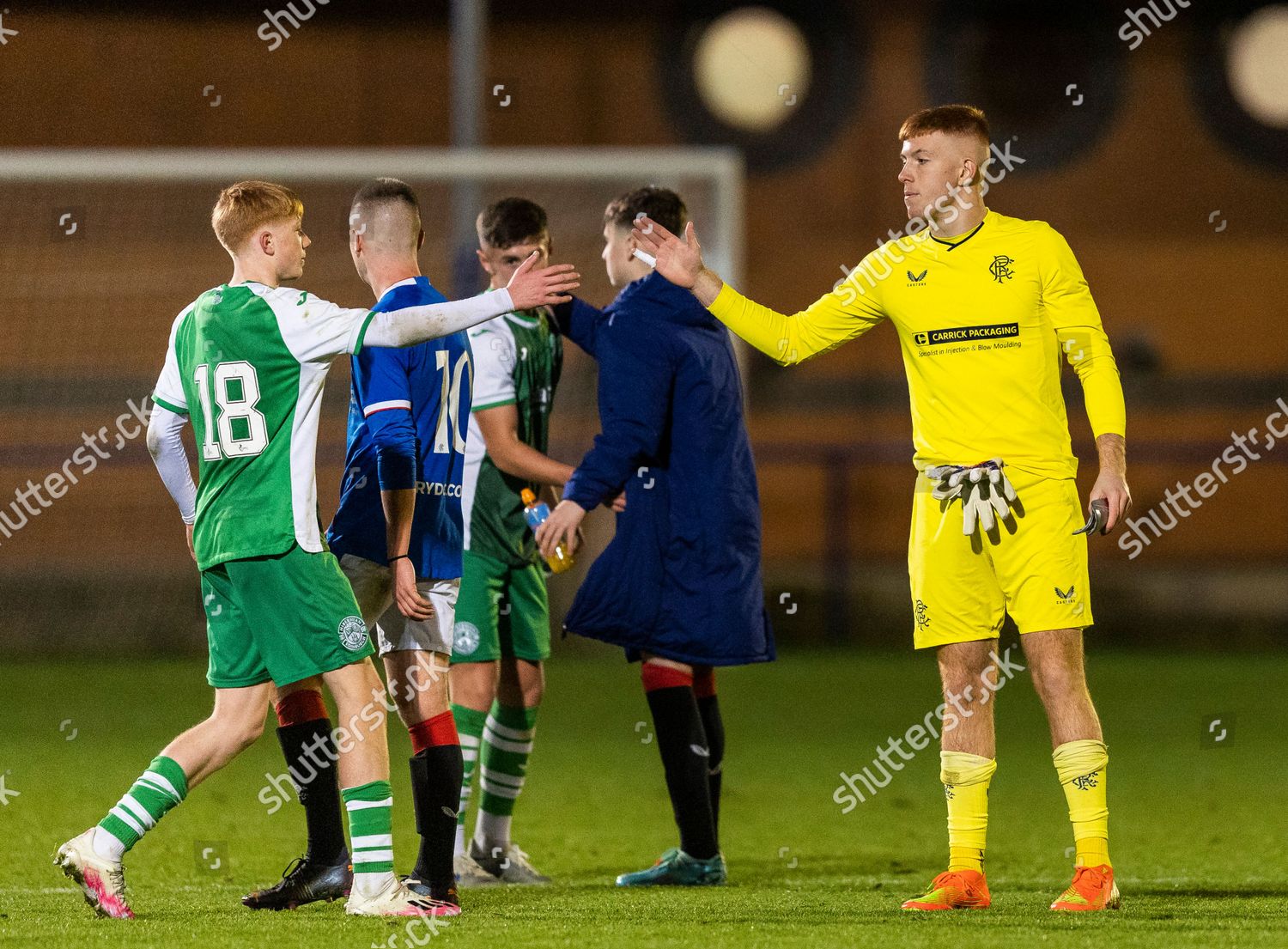 Rangers U18s Goalkeeper Jacob Pazikas Editorial Stock Photo - Stock ...