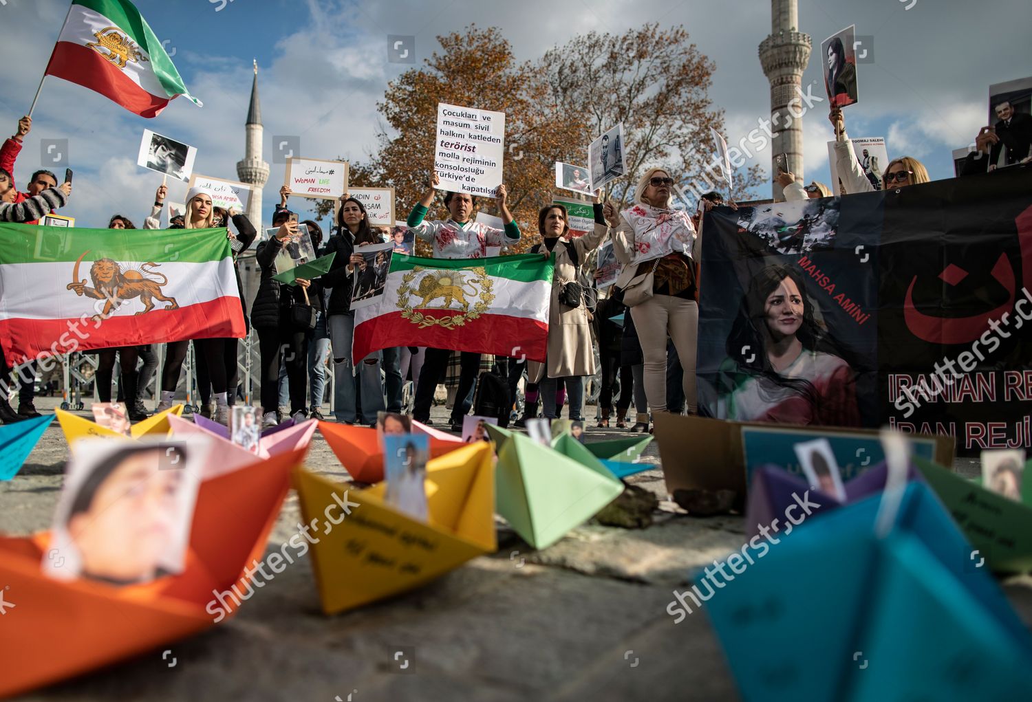 Protesters Take Part Freedom Rally Iranian Editorial Stock Photo ...